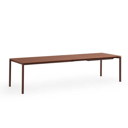 Contemporary dining table - More - MIDJ - wood veneer / MDF / glass