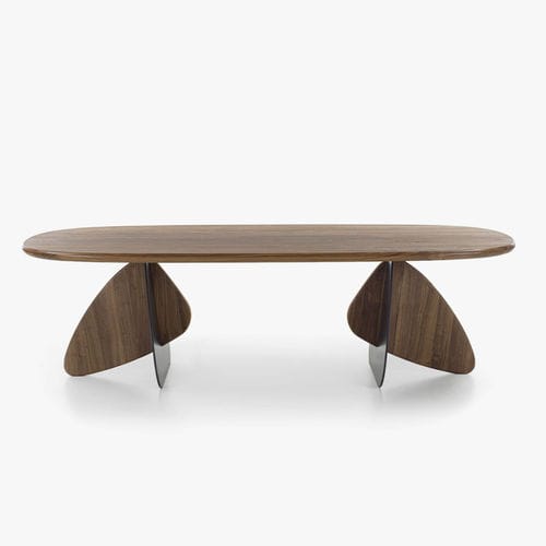Contemporary table - CROSS - RIVA 1920 - oak / solid wood / walnut