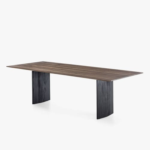 Contemporary table - REWOOD LINE - RIVA 1920 - solid wood / solid wood base / rectangular