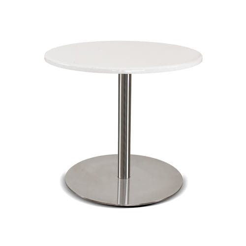 Contemporary side table - HELLO - SOFTLINE - lacquered MDF / stainless ...