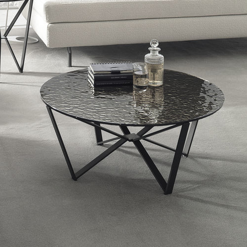 Contemporary coffee table - SPIDER - Target Point - glass / porcelain ...
