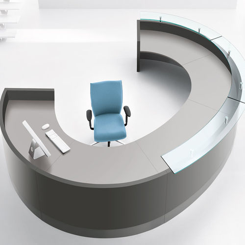 Modular reception desk - IMAGE - Uffix Concept by UffixW - curved ...