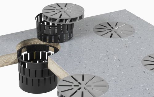 Floor air diffuser - Lenzlinger Access Floors - square / round / rectangular