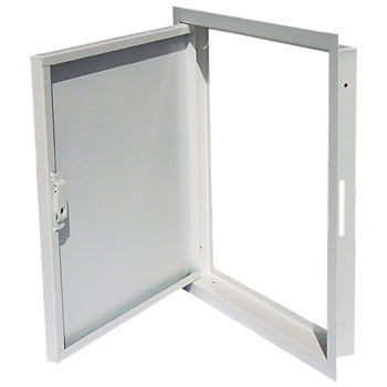 Wall access hatch - XL PF SA - Exitile - square / steel / airtight