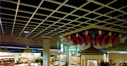 Wooden suspended ceiling - BEAMGRID™ - CHICAGO METALLIC CORPORATION ...