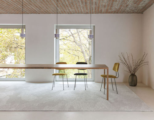 Contemporary rug - Fiji - Limited edition - plain / polyester / wool