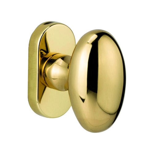 Traditional door knob - Ovum Narrow - REGUITTI - brass / polished / satin
