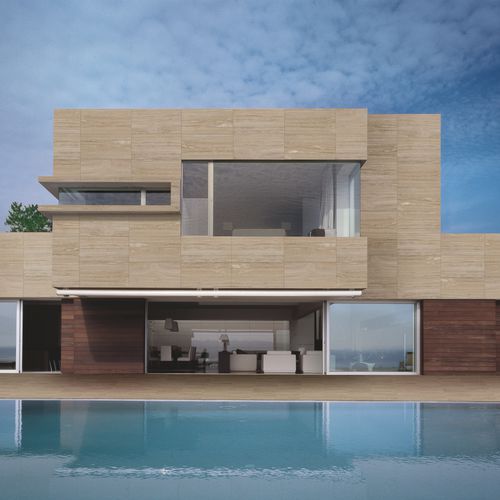 Sheet cladding - TRAVERTINO VALLANCA - Levantina - travertine ...