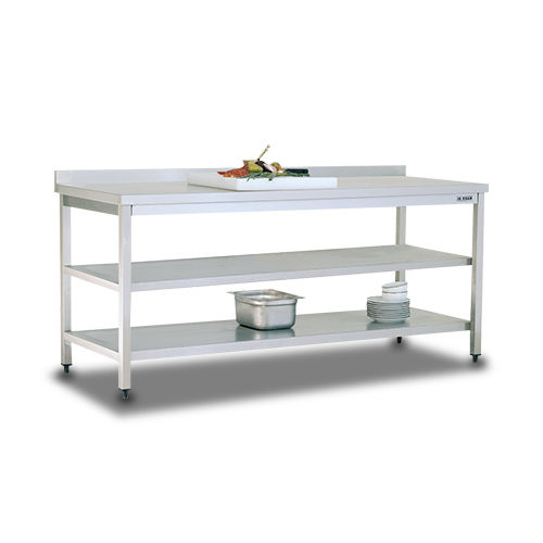Stainless steel prep table - TCA - INOKSAN - with storage compartment ...
