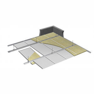 Galvanized steel suspended ceiling - PM2 - Plafometal - panel / for ...