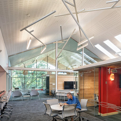 Plaster suspended ceiling - GYPTONE® BIG™ - Certain Teed - tile / for ...