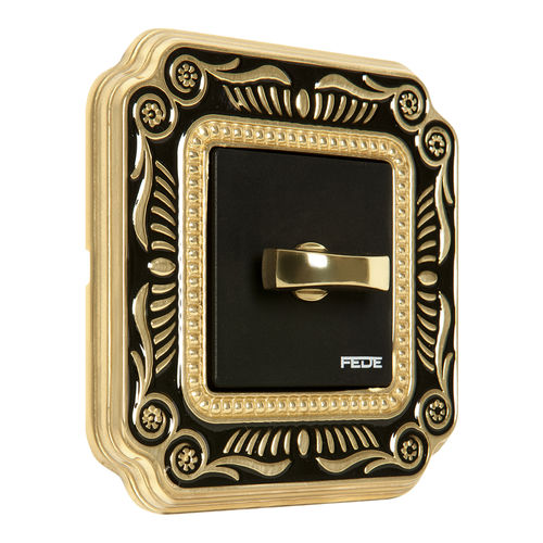 Light switch - FIRENZE - FEDE Switch & Light - rotary / recessed / brass