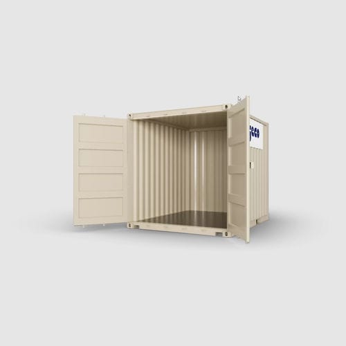 Steel storage container - 10 - Algeco - wood / solid wood