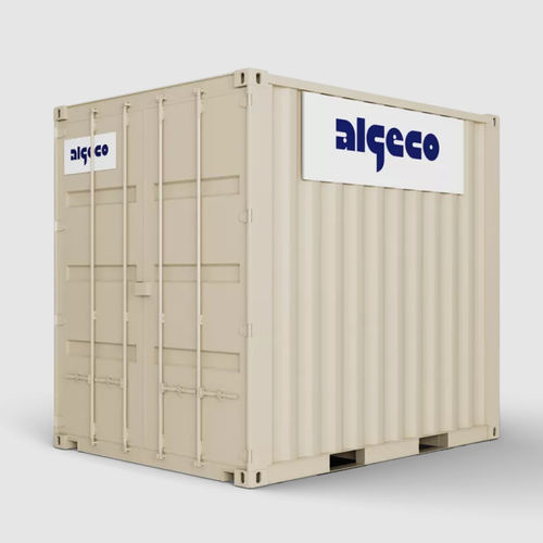 Steel storage container - CUBE - Algeco - solid wood