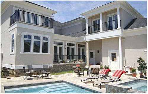 Stone swimming pool coping - Indiana Limestone Company