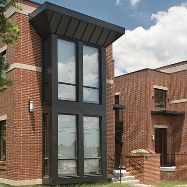 Clay cladding brick - BISMARCK BLEND - Belden Brick - for facade ...