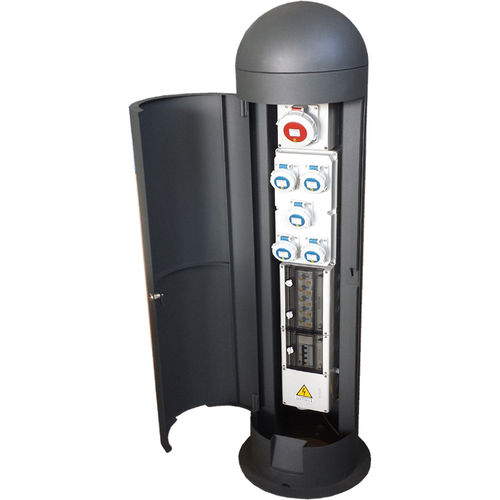 Electrical distribution bollard - MAGNUM - New VMR S.r.l. - stainless steel