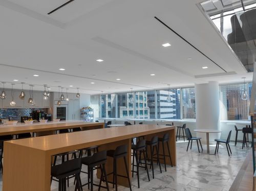 Mineral fiber suspended ceiling - HALCYON™ LOGIX™ - USG - fiberglass ...