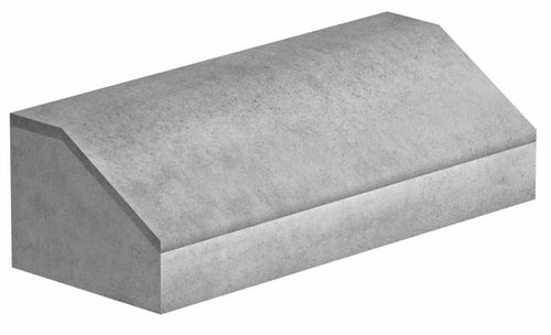 Sidewalk mountable curb - BORE820 - GLS Prefabricados - concrete / linear