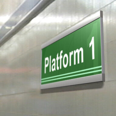 Wall-mounted signage plate - Vista Square - Vista System - aluminum ...