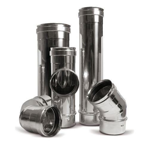 Stainless steel smoke flue - ECN - LANDINI - silicone