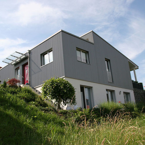 Wall sandwich panel - MONTANATHERM® MTW V ML - MONTANA BAUSYSTEME - for ...