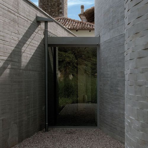 Zinc-titanium roof gutter - SAN LORENZO MARTIRE CHURCH, RUALIS - ZINTEK ...