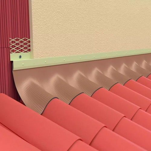 Roof flashing - TERREAL - reversible / zinc / galvanised steel