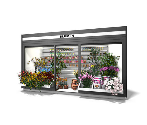 Commercial kiosk - FLOWER KIOSK - Wall AG - steel