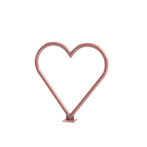 Floor-mounted bike stand - HEART - Madrax/Thomas Steele - powder-coated ...