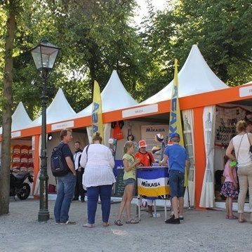 Square marquee tent - PYRAMID - De Boer Structures Holding BV - PVC / fabric / steel