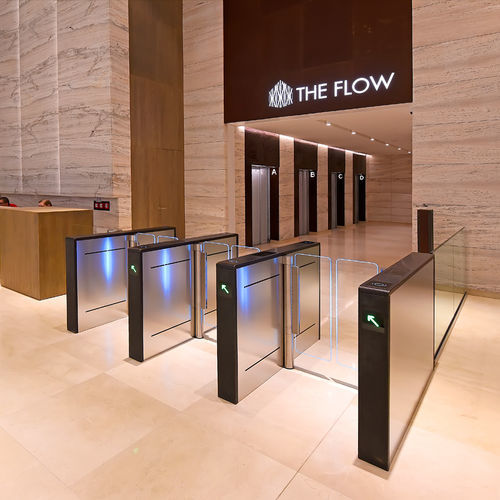 Access control speed gate - EASYGATE LC - COMINFO - security / glass ...