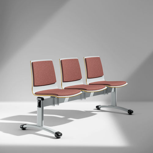 Beech beam chair - WOODY - Aresline - plywood / 2-person / 3-seater