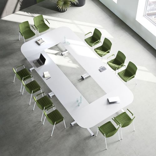 Contemporary conference table - HIP-UP FAMILY - Aresline - wooden ...