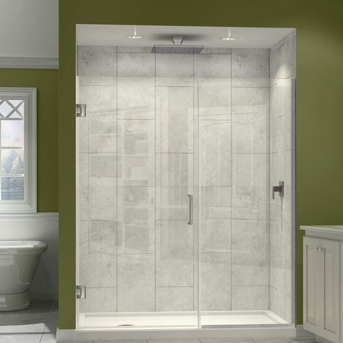 Swing shower screen - UNIDOOR PLUS - DreamLine - fixed / for alcoves / tempered glass