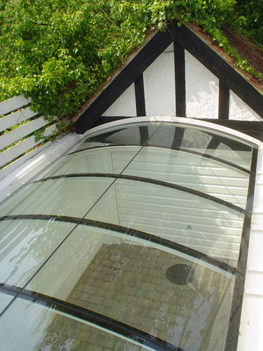 Glass frame glass roof - BARREL VAULTED - Glazing Innovations