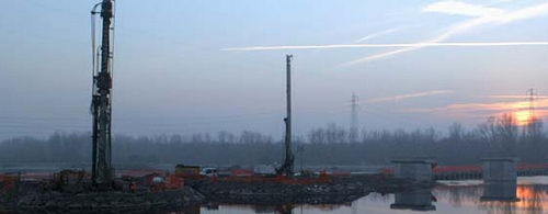 Continuous flight auger-bored pile - CFA - Trevi Group - concrete