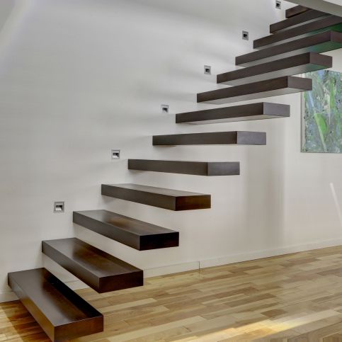 Straight staircase - PHANTOM 2610 - 3 - BATTIG DESIGN - wooden step ...