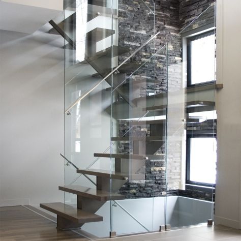 Straight staircase - BACKBONE 1 - BATTIG DESIGN - half-turn / wooden ...