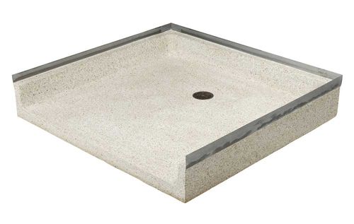 Square shower base - TERRAZZO-WARE® : SBADA-36-3F - Acorn - recessed ...