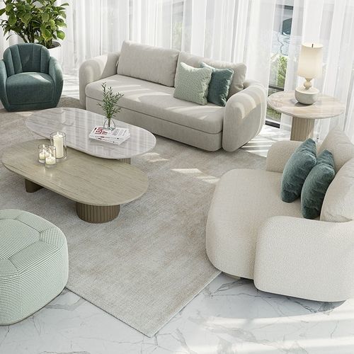 Contemporary sofa - GEM 200 - Adriana Hoyos - fabric / with armrests ...