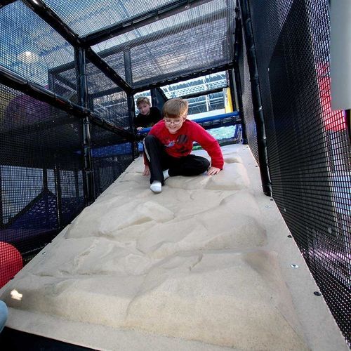 Public building climbing boulder - DASH - Soft Play LLC