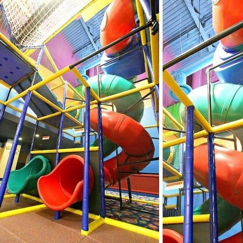 Curved slide - CUSTOM - Soft Play LLC - for playground / multiple / tubular