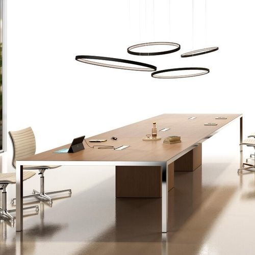 Minimal conference table - KAY4 - Styloffice S.p.a. - oak / walnut / wenge