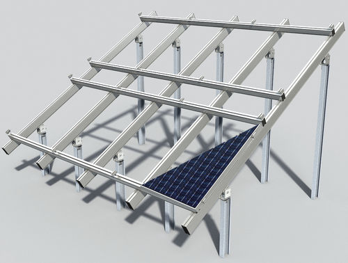 Ground-mount mounting system - PESPA ALUMIN - solar / for photovoltaic ...