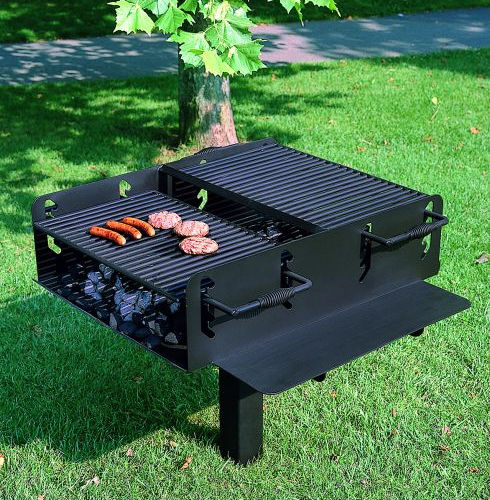 Wood-burning barbecue - 24 - DuMor, Inc. - commercial / floor-standing ...