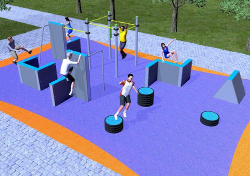 Fitness obstacle course - VIENA - Industrias Agapito - platform / walk ...