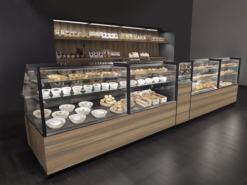 Counter refrigerated display case - NOEMI - SIFA - for shop / for ...