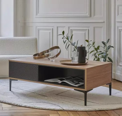 Contemporary coffee table - PIGMENT - Meubles Célio - melamine / metal ...