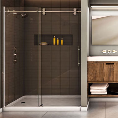 Sliding shower screen - NXT - NTXA - CAML-TOMLIN - for alcoves